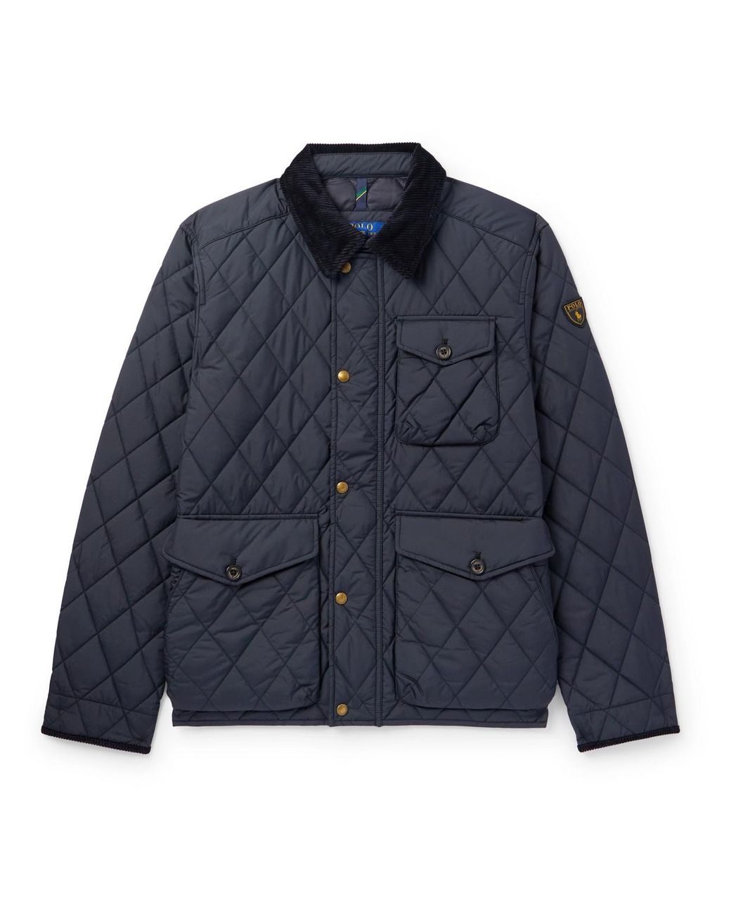 Polo Ralph Lauren Beaton Cotton-Corduroy Trimmed Padded Quilted ...