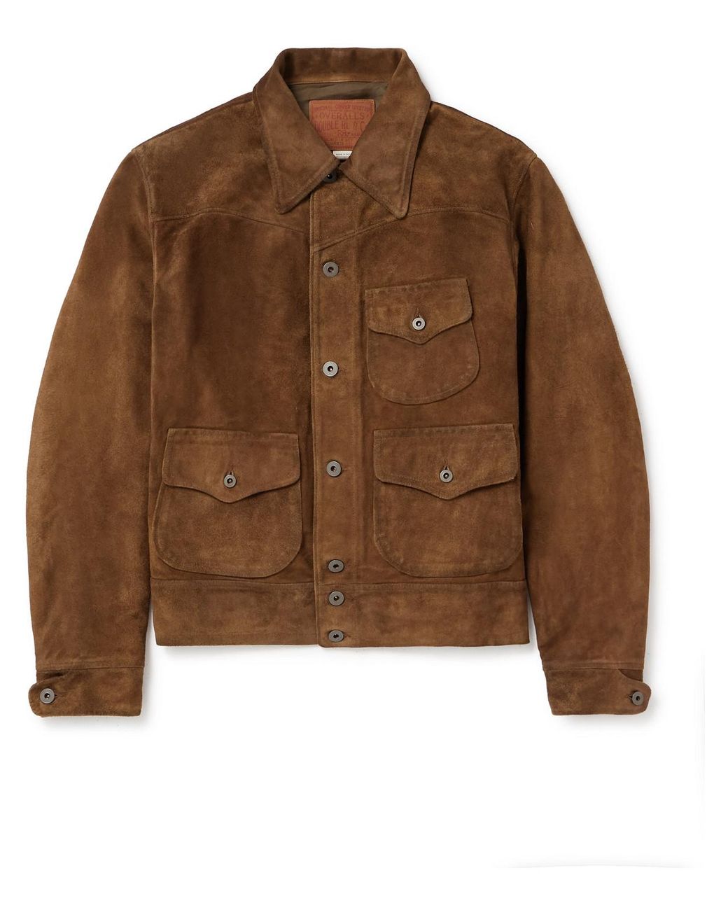 RRL Alston Suede Jacket in Brown for Men | Lyst