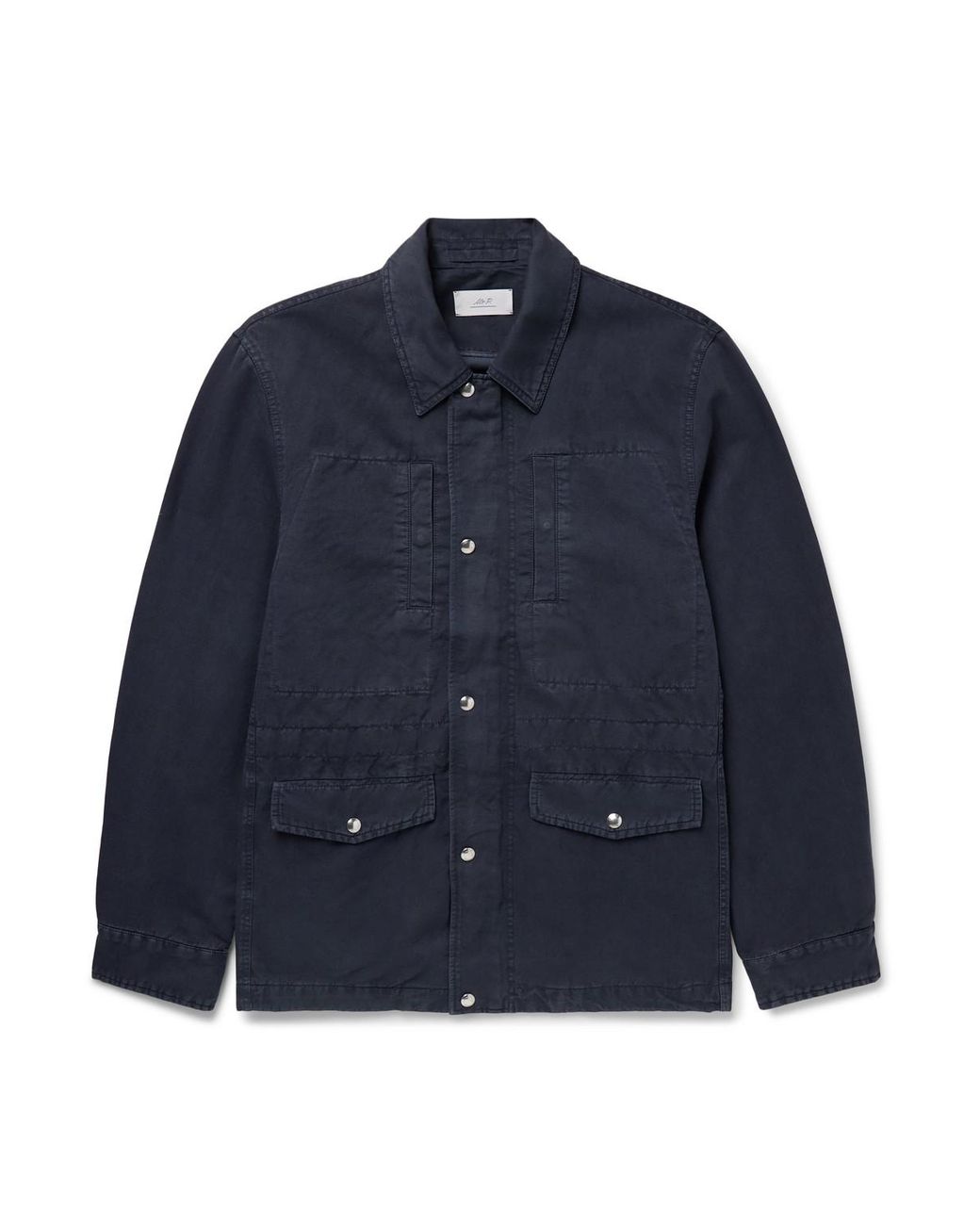 MR P. Cotton And Linen-Blend Twill Field Jacket in Blue for Men | Lyst