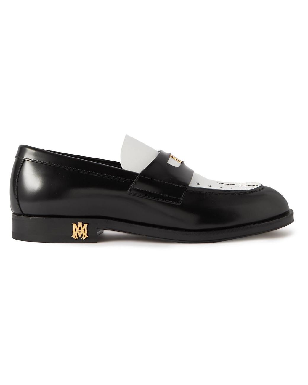 Amiri Ma Leather Loafers in Black for Men | Lyst