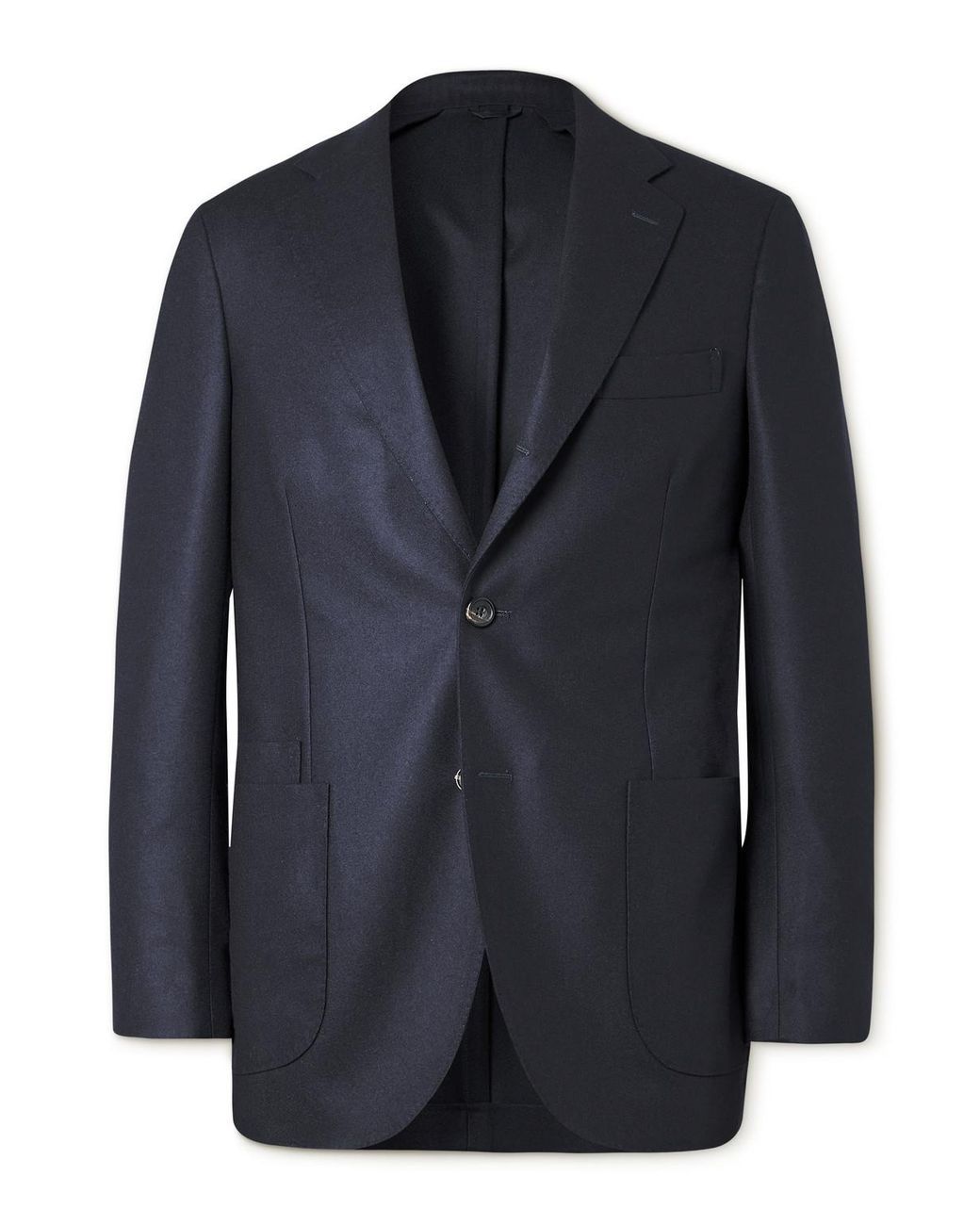 Drake's Virgin Wool-Flannel Suit Jacket in Blue for Men | Lyst