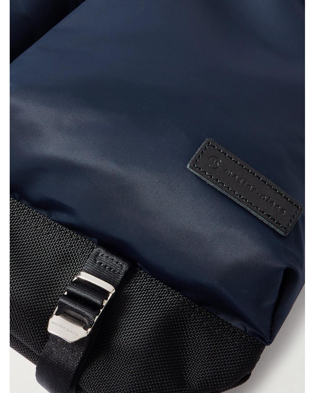 master-piece Lightning Leather-Trimmed Nylon-Twill And Cordura Tote Bag ...