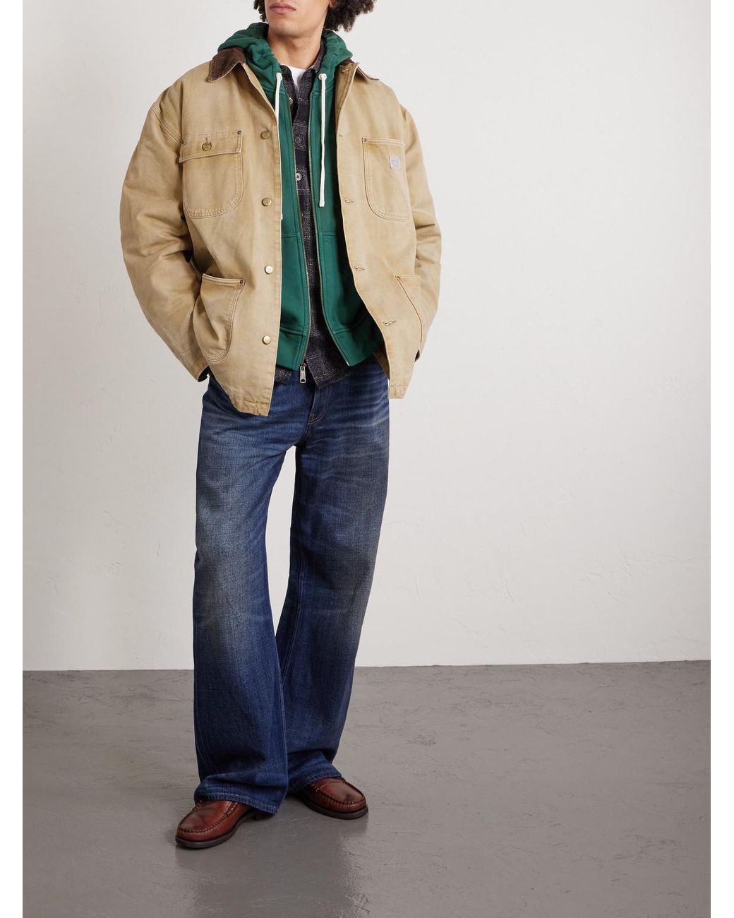Polo Ralph Lauren Corduroy-Trimmed Cotton-Canvas Field Jacket in ...