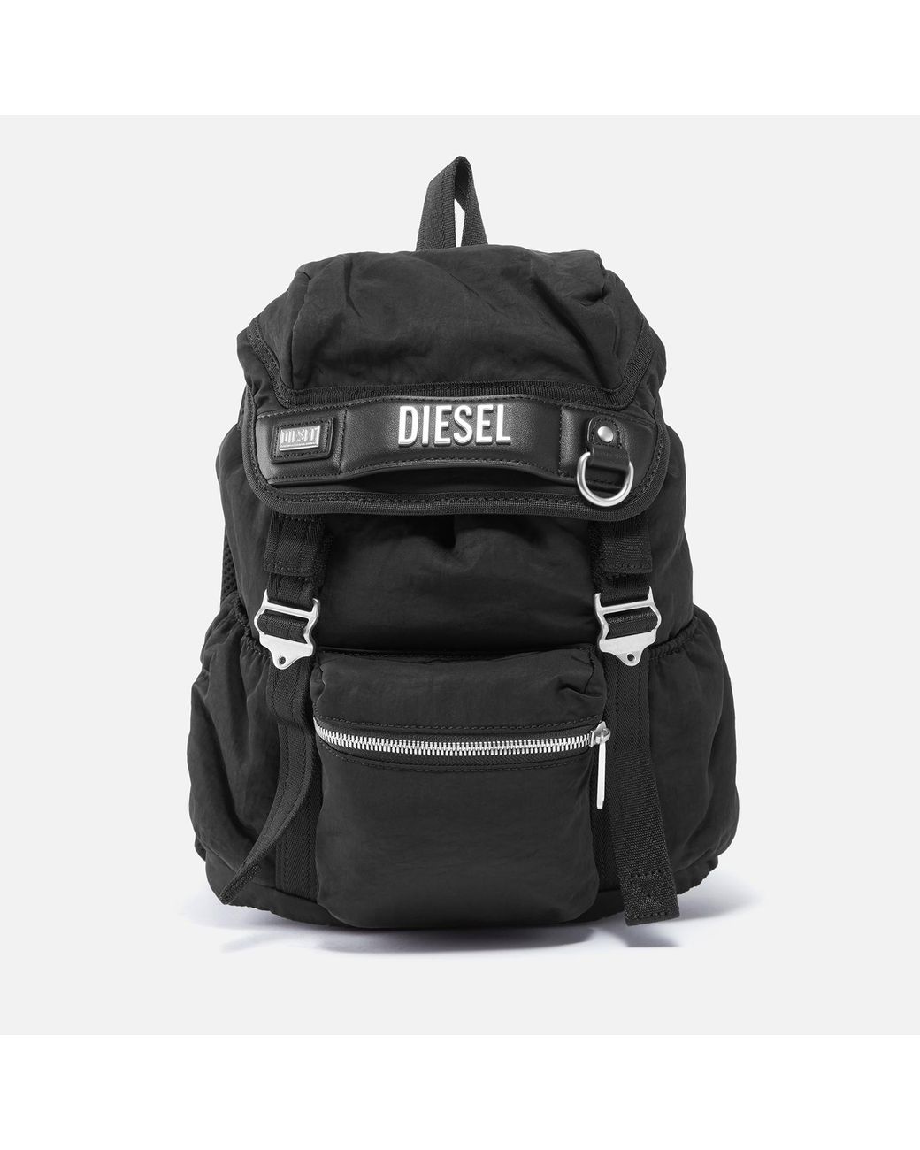 DIESEL Logo Shell Backpack in Black | Lyst