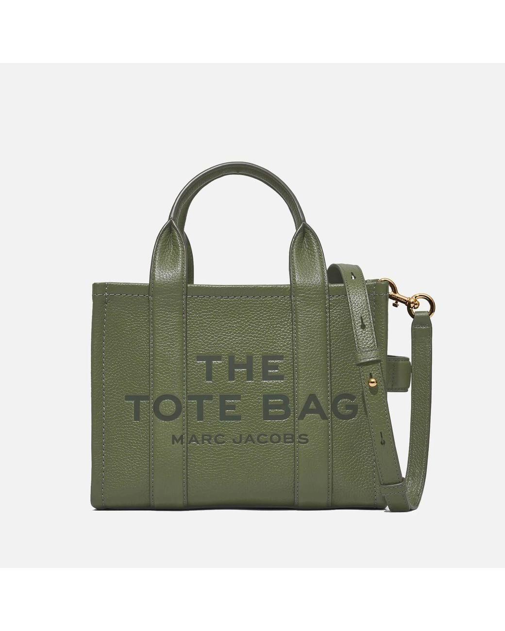 Marc Jacobs The Leather Mini Leather Tote Bag in Green | Lyst Australia