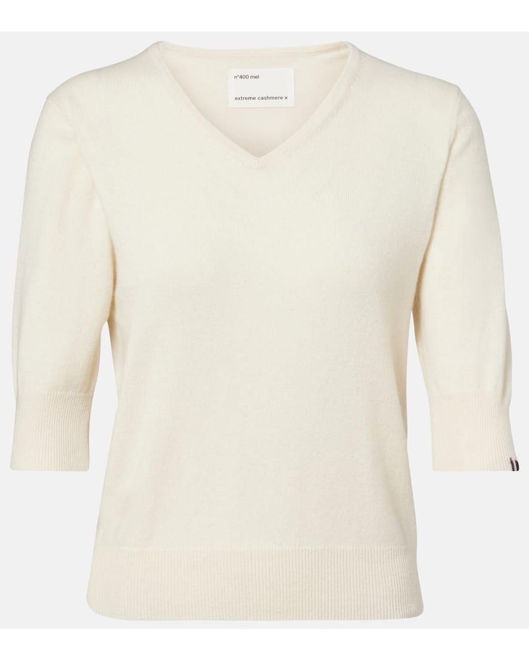 Extreme Cashmere Mel Cashmere Top in White | Lyst UK