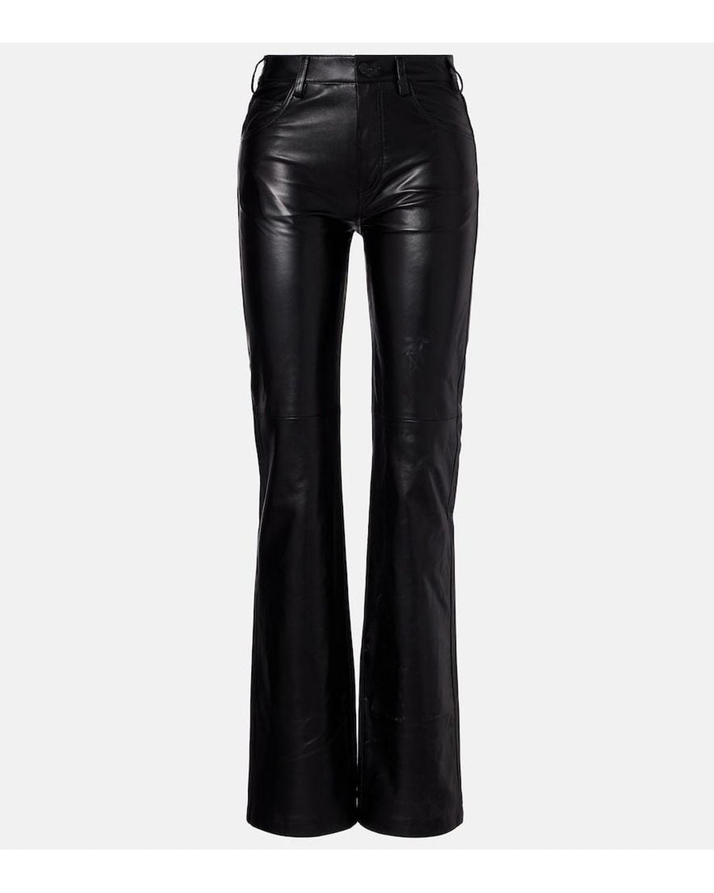 Nili Lotan Joan Leather Pants in Blue | Lyst