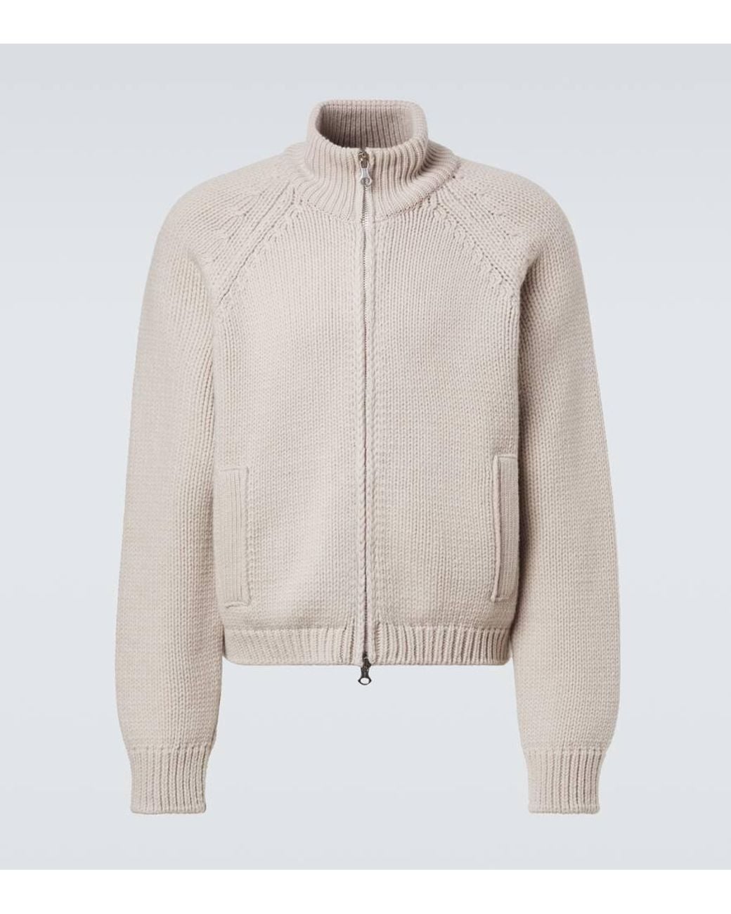 Our Legacy Ultra Wool Zip-Up Cardigan in Natural for Men | Lyst UK