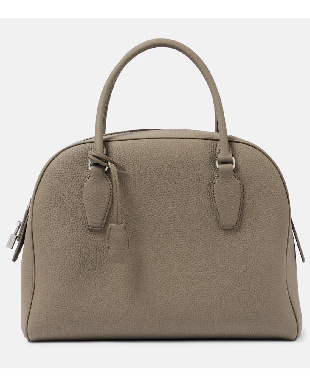 The Row India 12.00 Leather Tote Bag in Natural | Lyst
