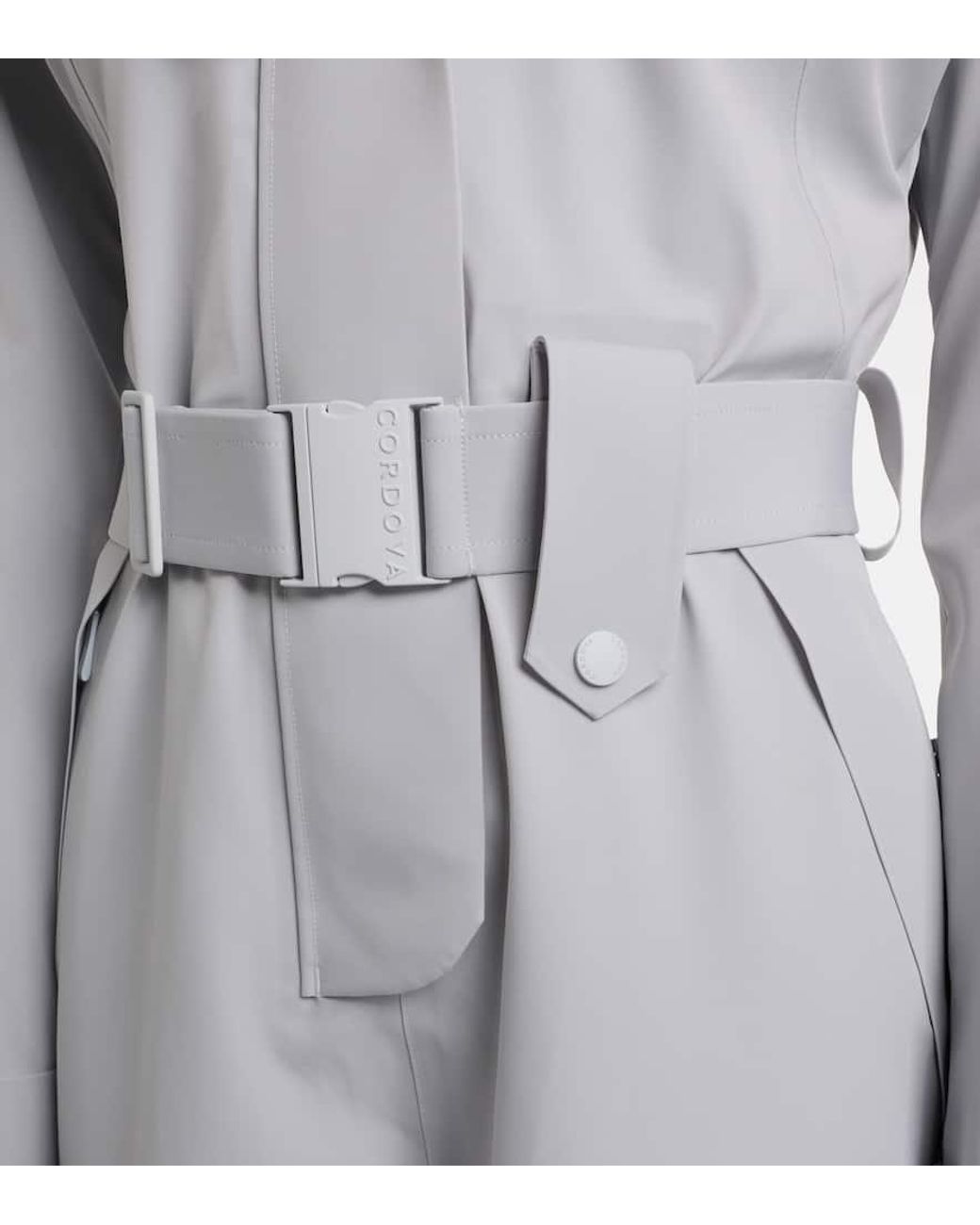 CORDOVA Apex Hooded Ski Suit in Gray | Lyst