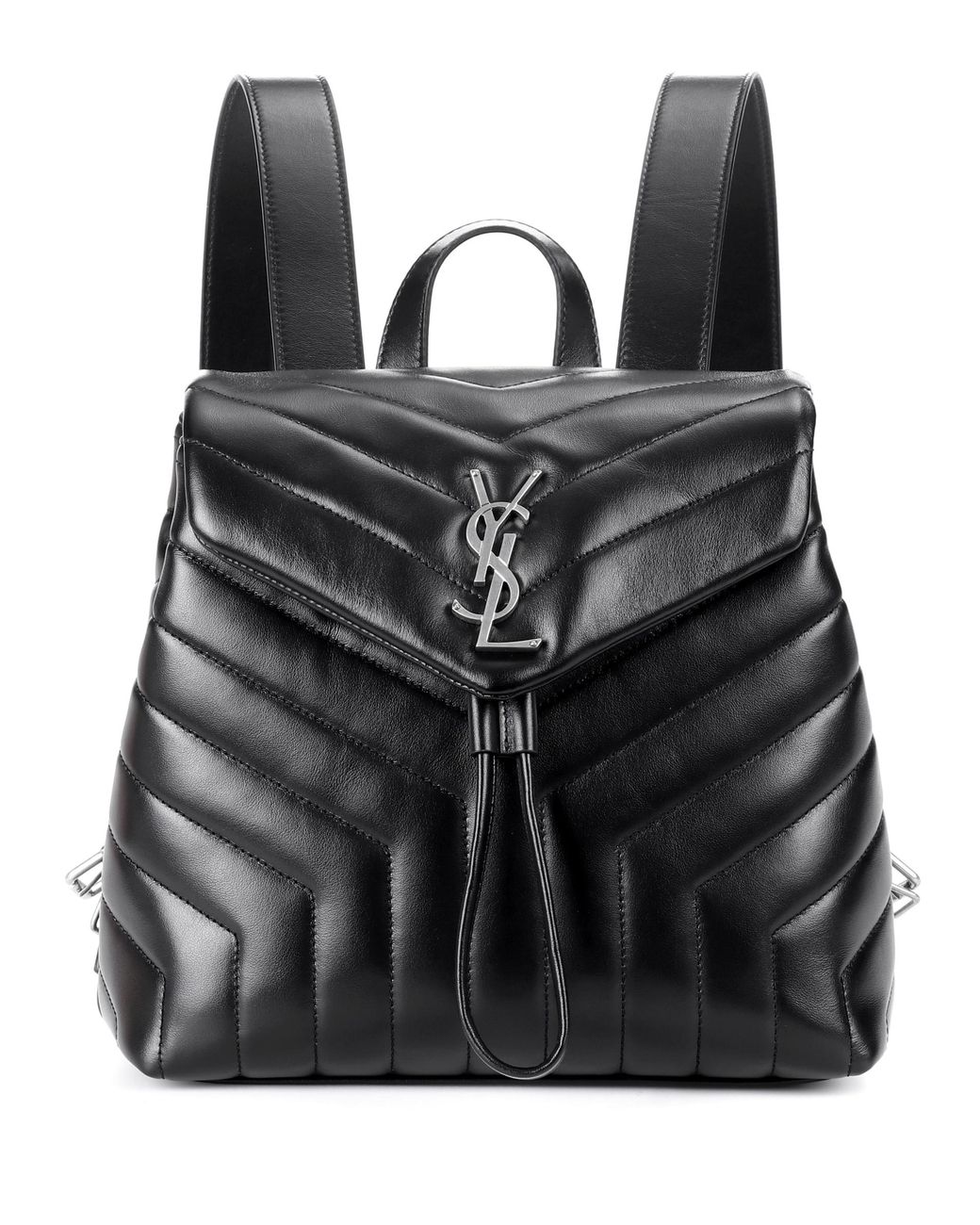 Saint Laurent Small Loulou Monogram Backpack in Black | Lyst