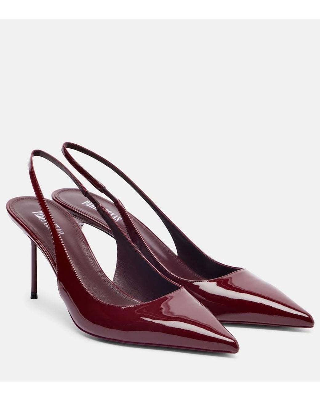 Paris Texas Lidia 70 Patent Leather Slingback Pumps in Purple | Lyst