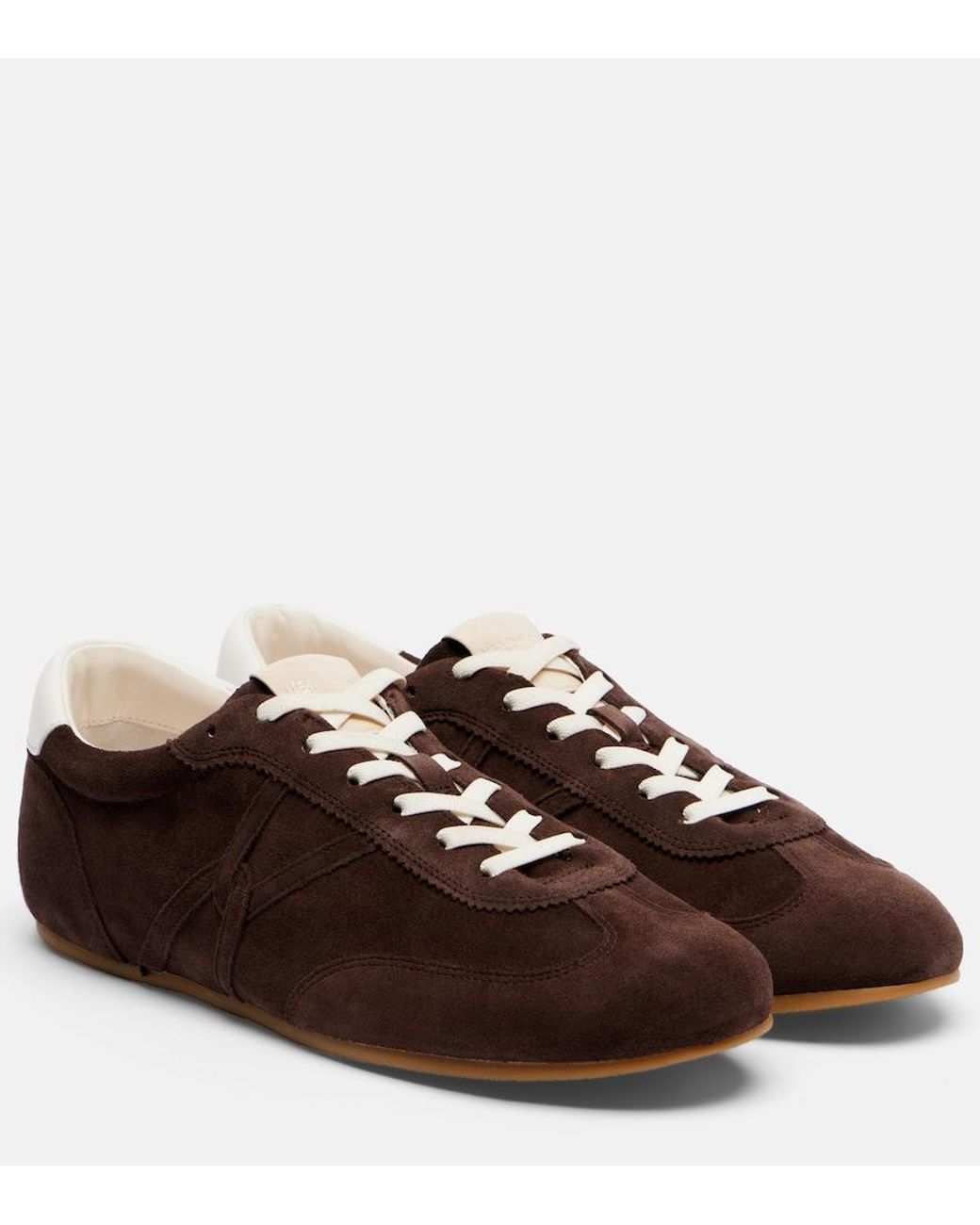 Veronica Beard Riviera Suede Sneakers in Brown | Lyst