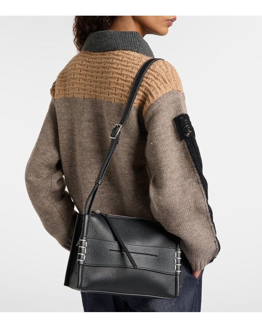 JW Anderson Loafer Small Leather Crossbody Bag in Black | Lyst UK