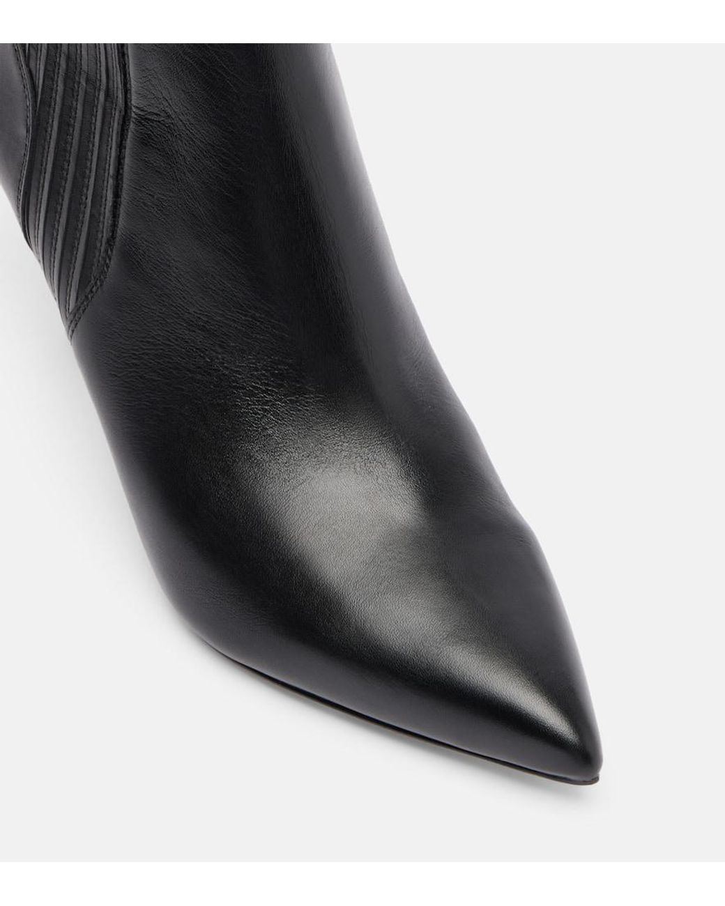 Veronica Beard Lisa 70 Leather Ankle Boots in Black | Lyst