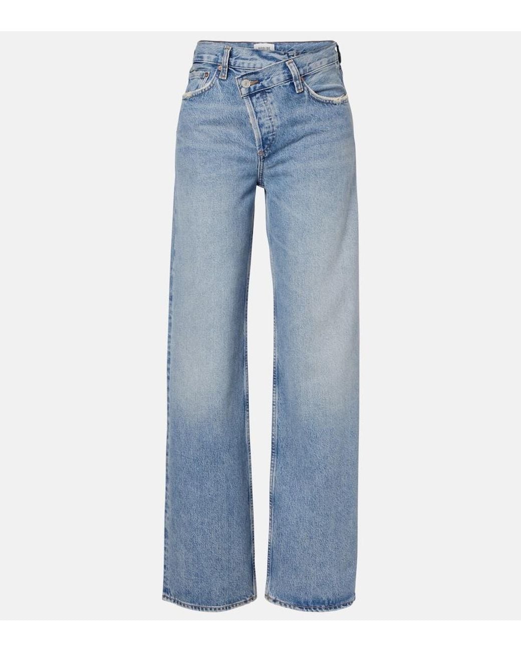 Agolde Arc Criss Cross Wide-Leg Jeans in Blue | Lyst