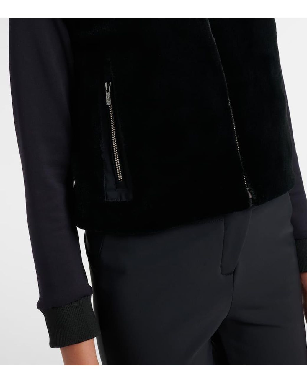 Fusalp Piagina Zip-Up Vest in Black | Lyst