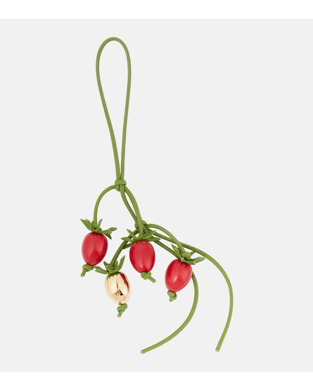 Loewe Paula's Ibiza Tomato Branch Bag Charm in Metallic | Lyst