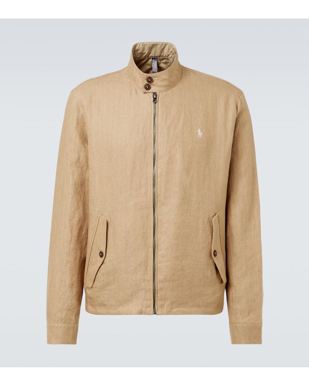 Polo Ralph Lauren Bedford Reversible Linen Jacket in Natural for Men ...