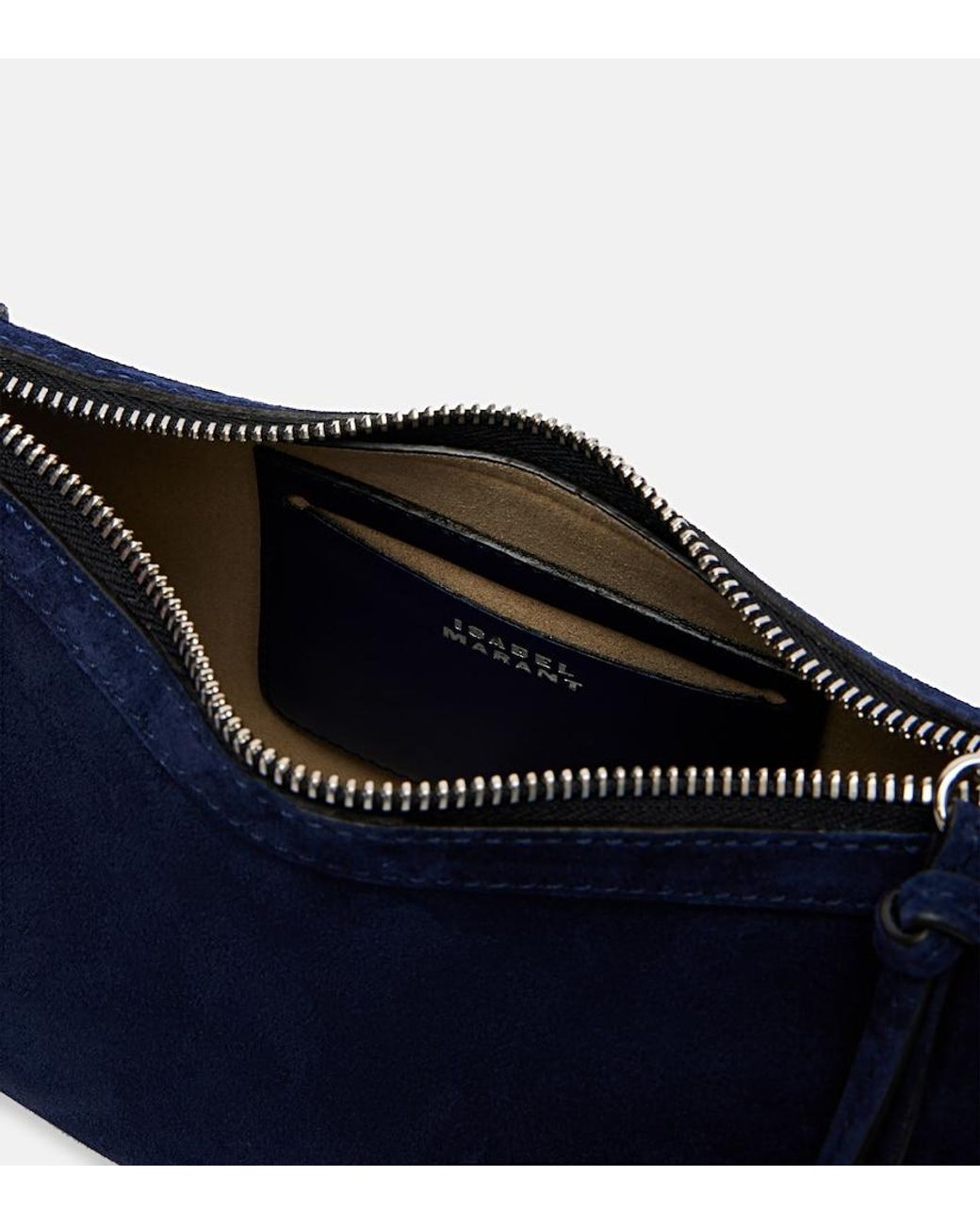 Isabel Marant Oskan Moon Suede Shoulder Bag in Blue | Lyst