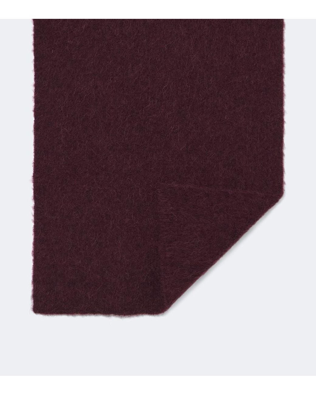JOSEPH Wilbur Alpaca And Wool-Blend Scarf in Purple | Lyst UK
