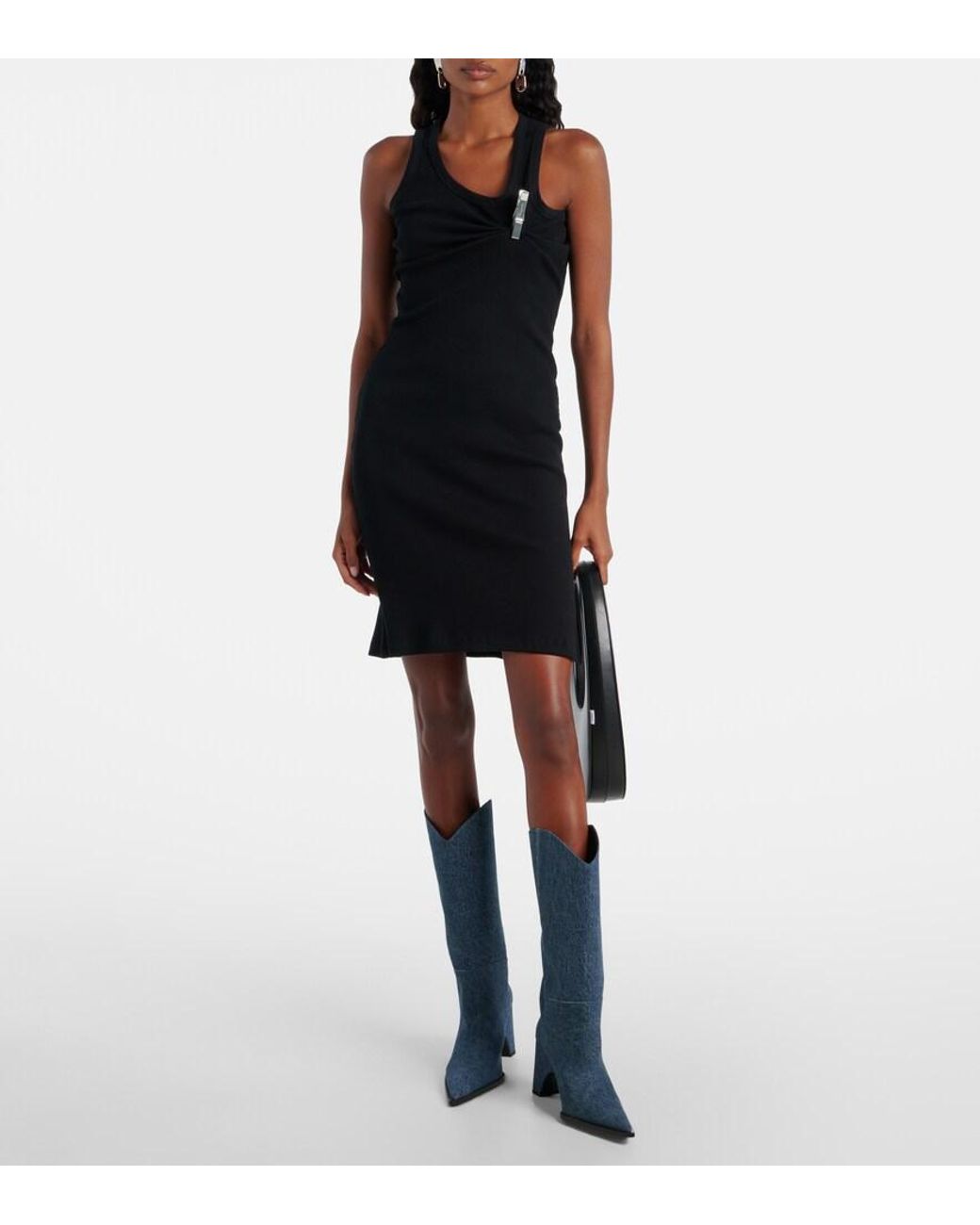 Coperni Bridge Denim Cowboy Boots in Blue | Lyst