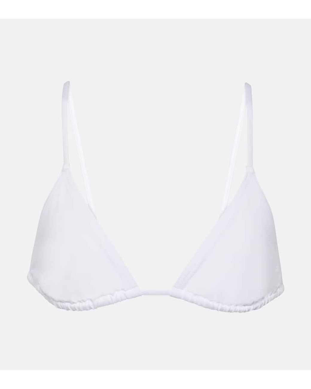 Eres Mouna Triangle Bikini Top in White | Lyst