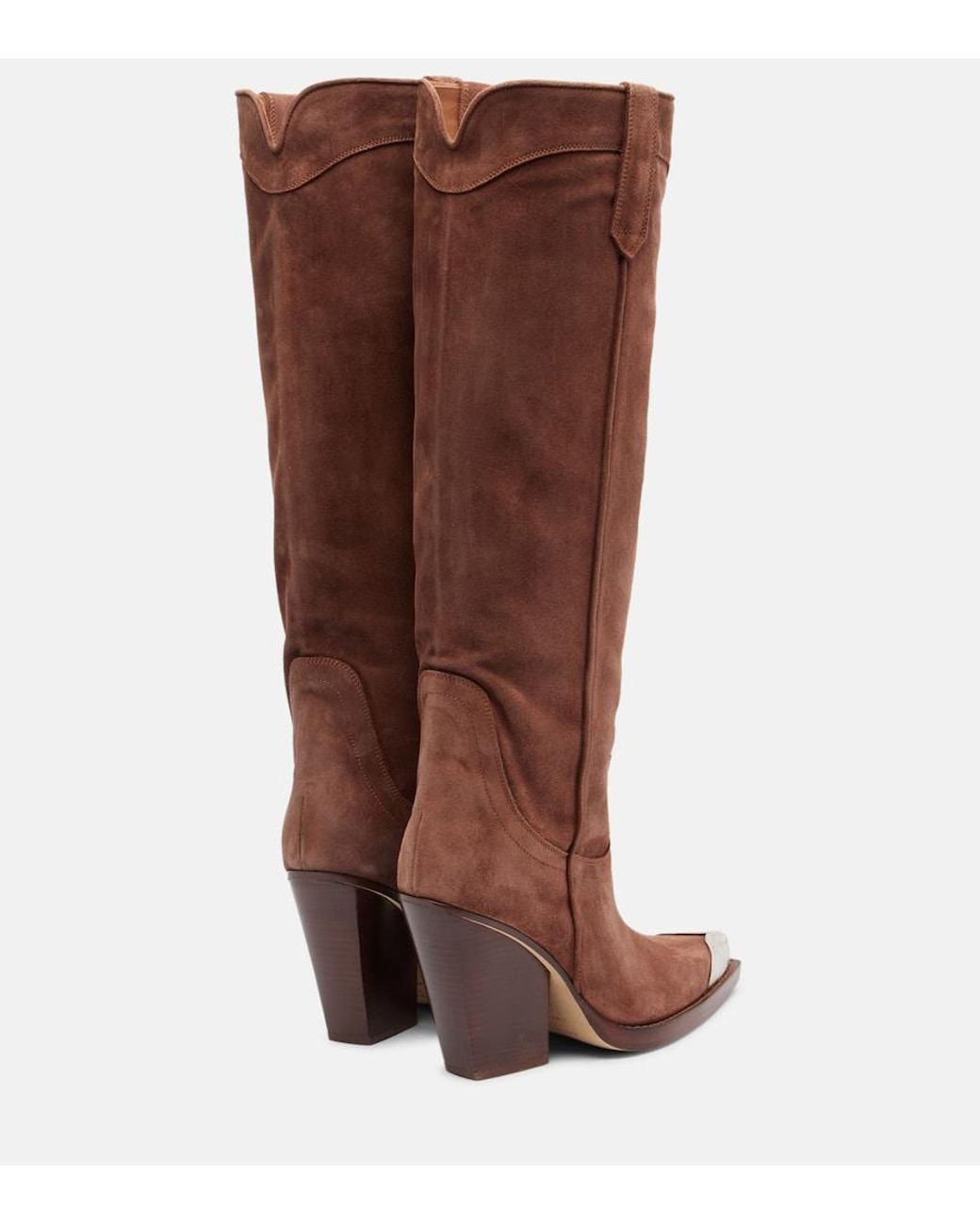 Paris Texas El Dorado Suede Cowboy Boots in Brown | Lyst