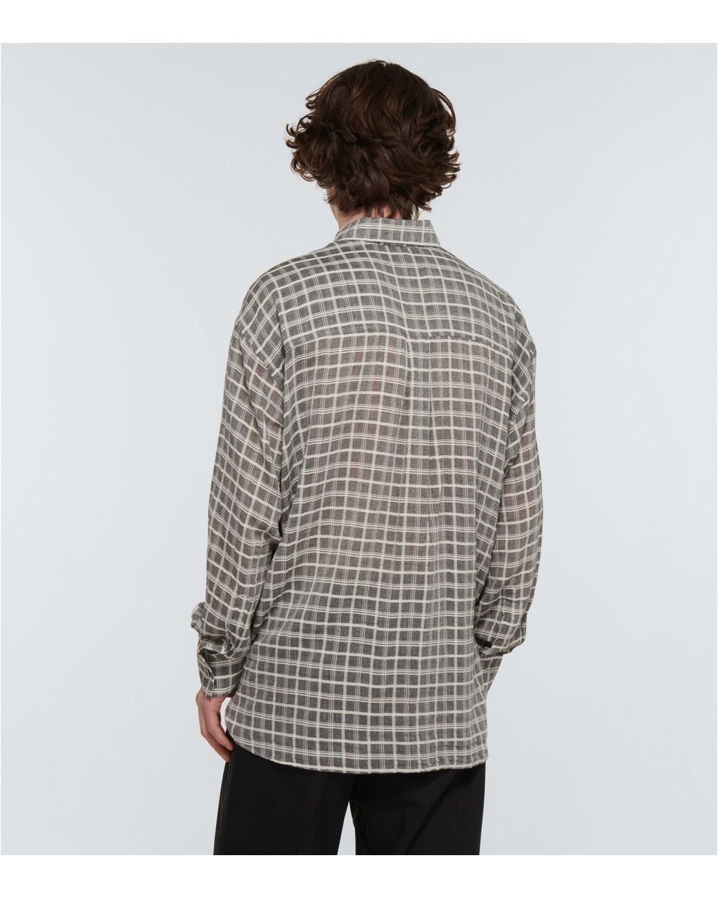 Our Legacy Borrowed Bd Checked Shirt in Gray for Men | Lyst Our Legacy Borrowed Bd Checked Shirt in Gray for Men | Lyst