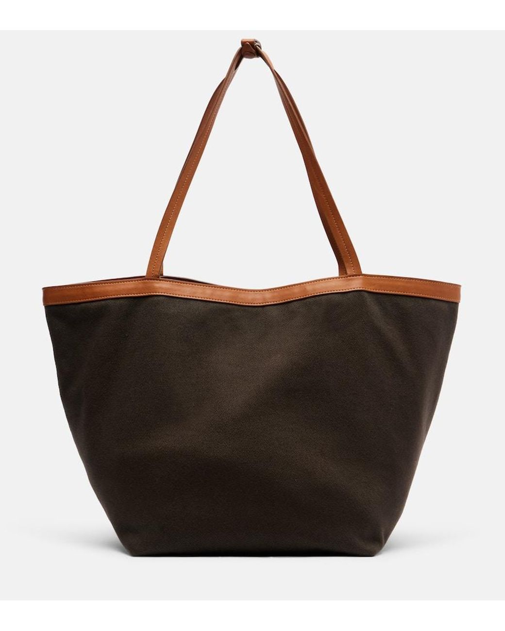 The Row Park Three Stitch Reversible Canvas Tote Bag in Black | Lyst