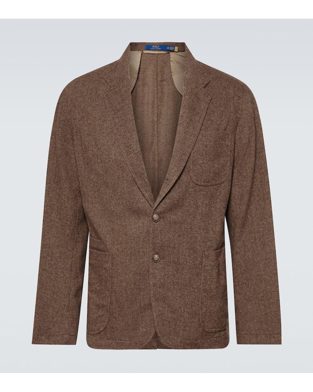 Polo Ralph Lauren Polo Modern Herringbone Blazer in Brown for Men | Lyst