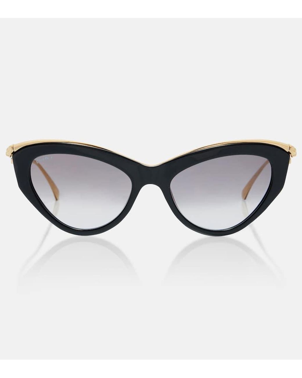 Cartier Panthere De Cartier Cat-Eye Sunglasses in Brown | Lyst UK