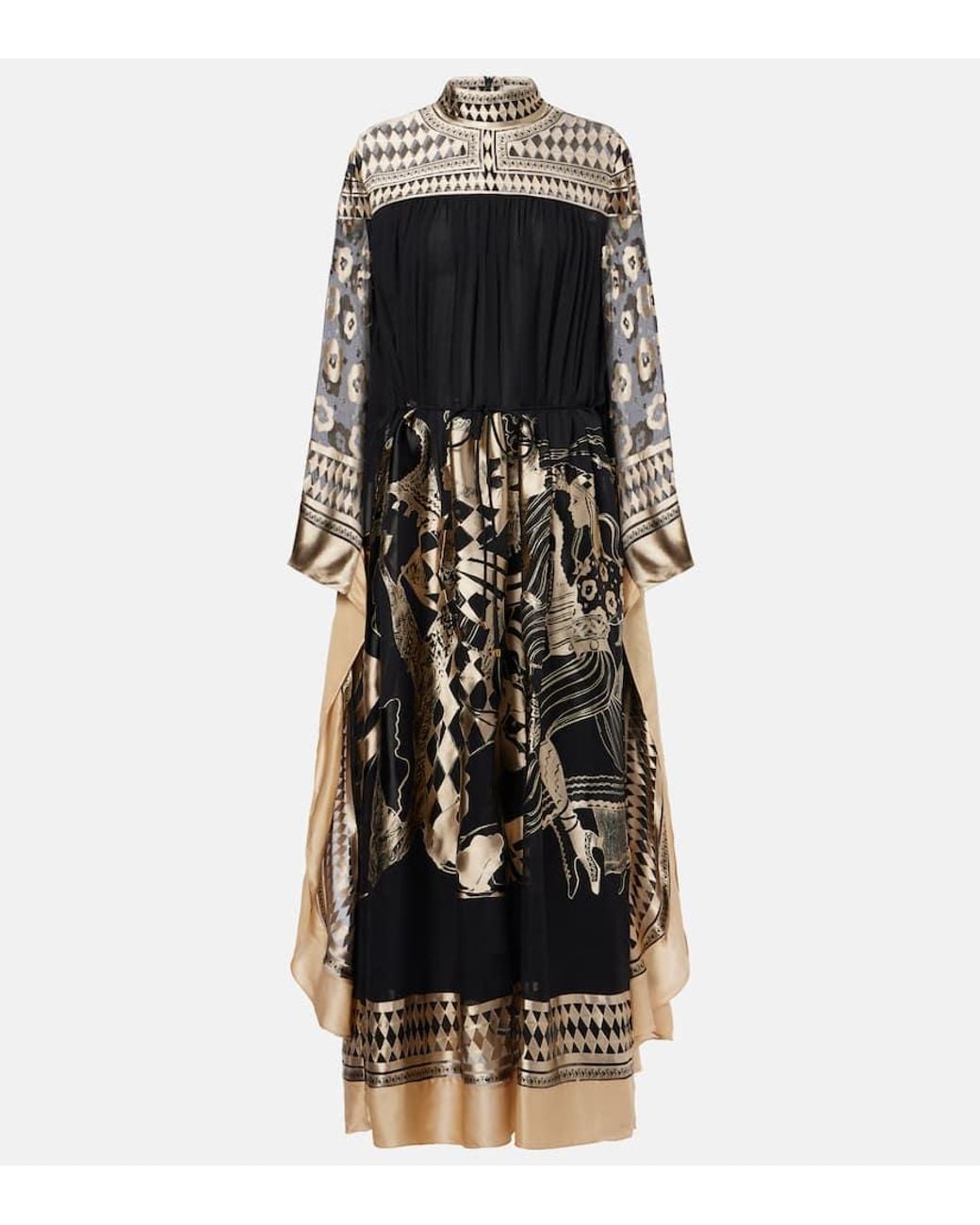 Zimmermann Illustration Otto Gown in Black | Lyst