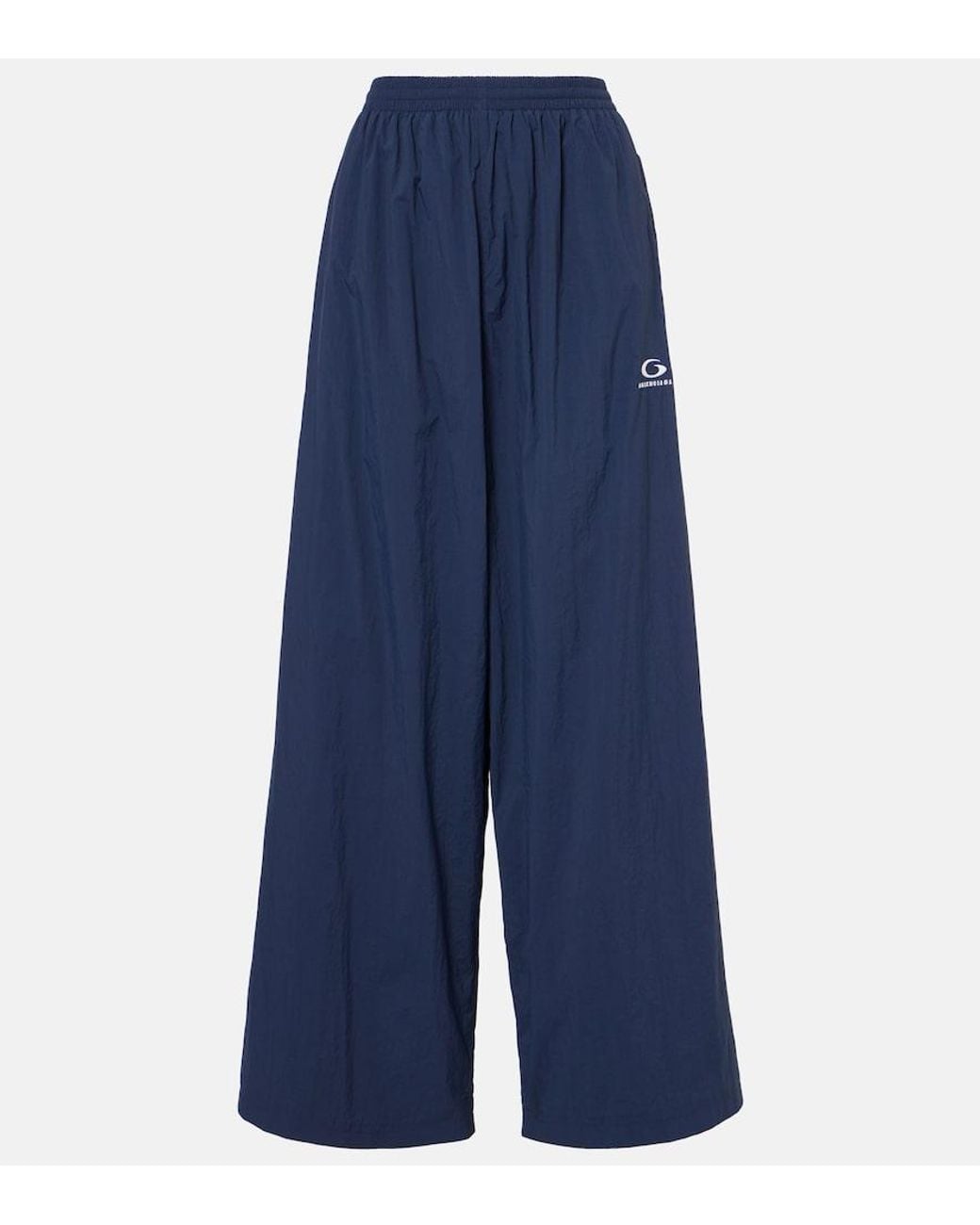 Balenciaga Logo Track Pants in Blue | Lyst