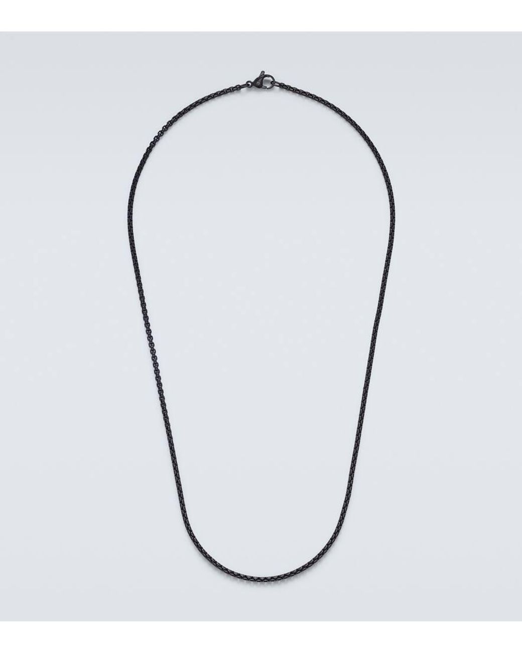 David Yurman Stainless Steel Chain Necklace in Blue for Men | Lyst