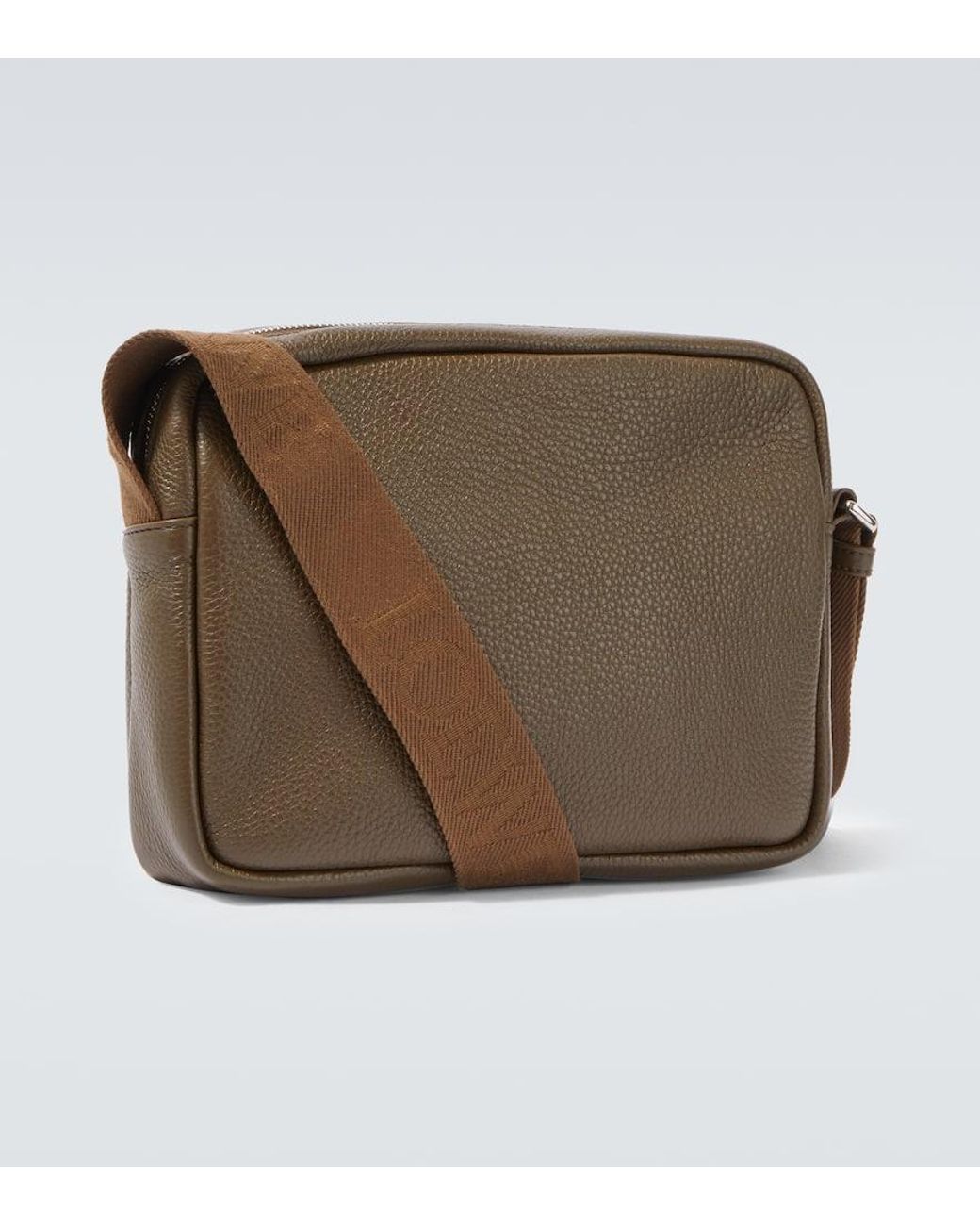 Loewe Pebble Medium Leather Messenger Bag in Natural for Men | Lyst