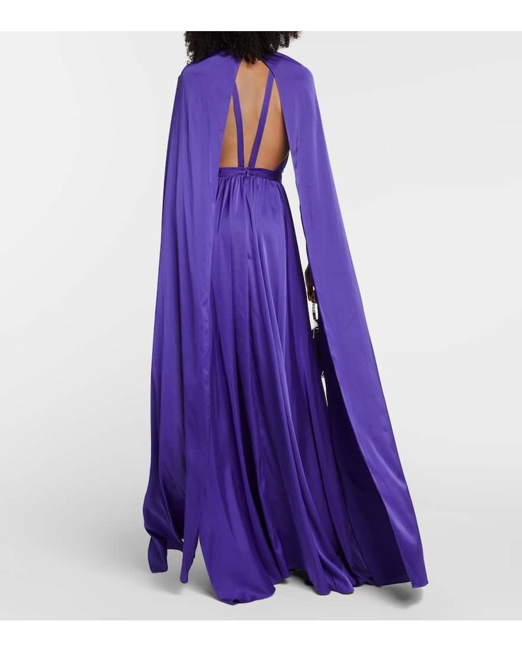 Purple Chiffon Cape