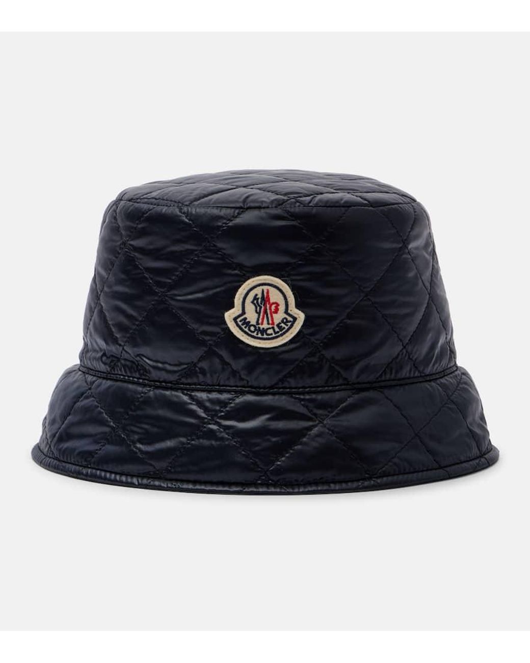 Moncler Logo Quilted Bucket Hat in Blue | Lyst