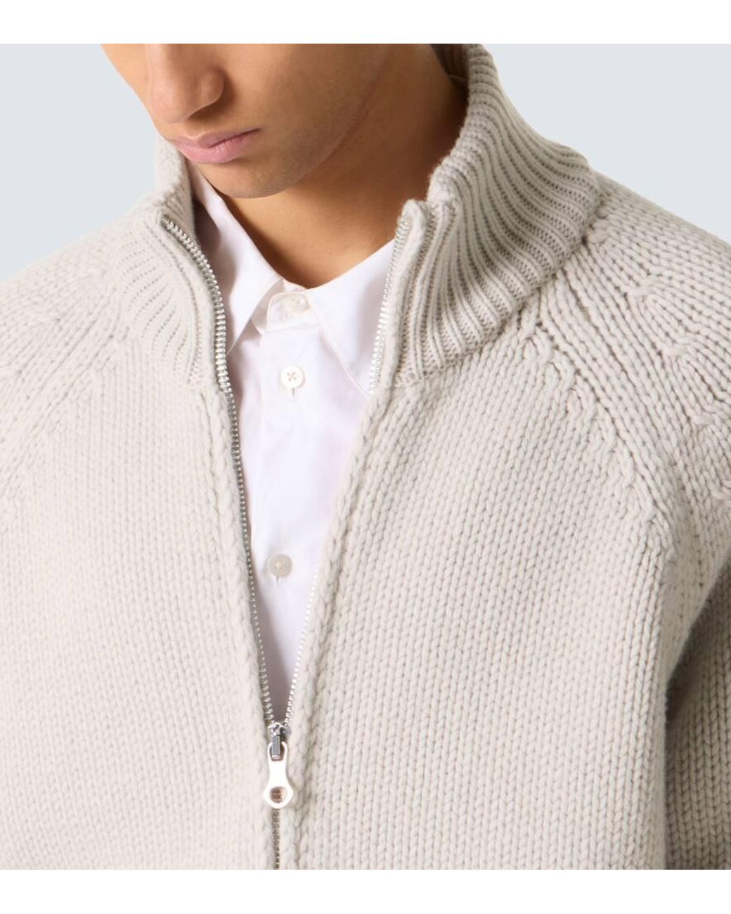 Our Legacy Ultra Wool Zip-Up Cardigan in Natural for Men | Lyst UK