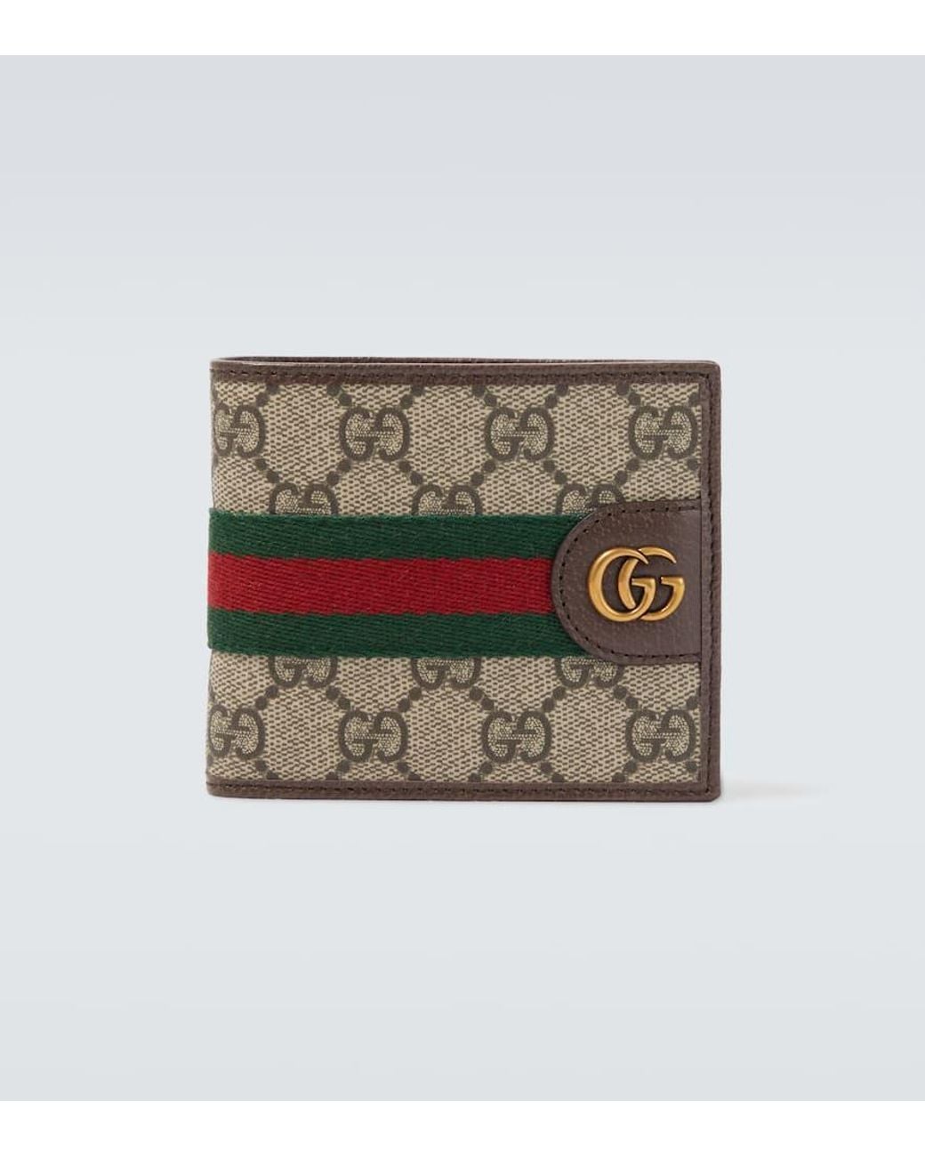 Gucci Ophidia Gg Canvas Bifold Wallet in Natural for Men | Lyst