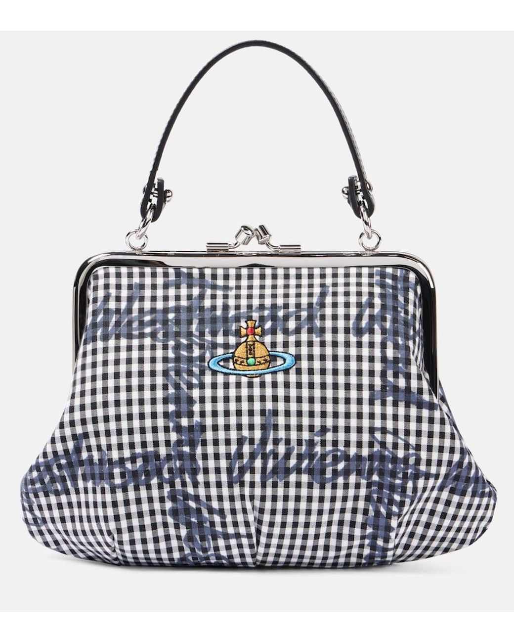 Vivienne Westwood Granny Frame Small Tote Bag in Blue | Lyst