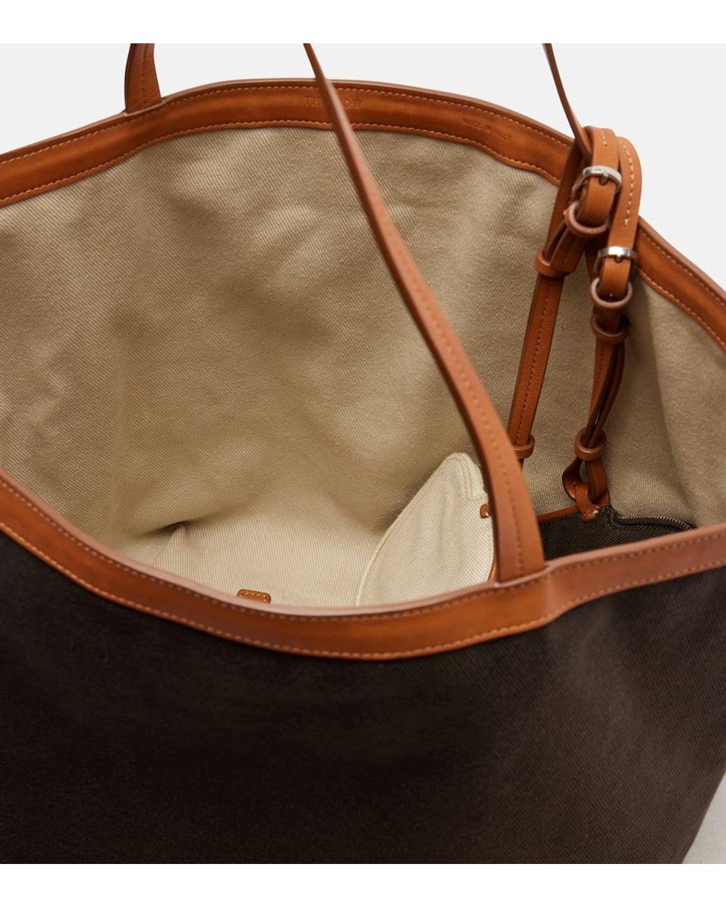 The Row Park Three Stitch Reversible Canvas Tote Bag in Black | Lyst