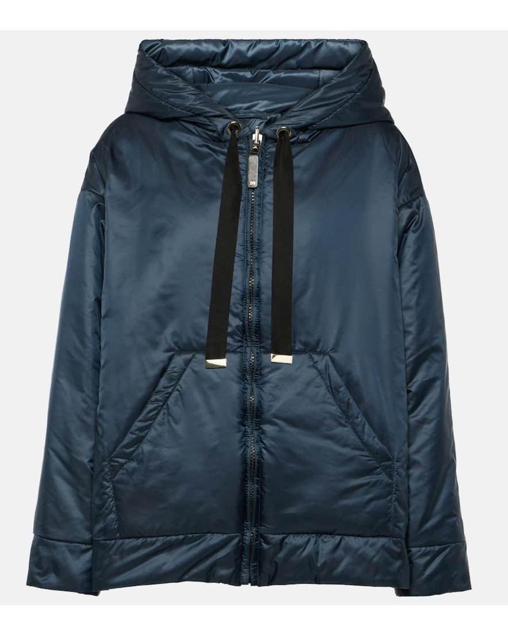 Max Mara The Cube Reversible Puffer Jacket in Blue | Lyst