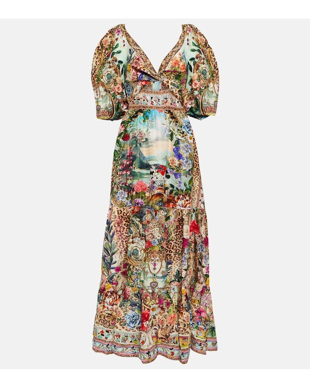 CAMILLA X Disney Mickey Takes A Trip Maxi Dress | Lyst