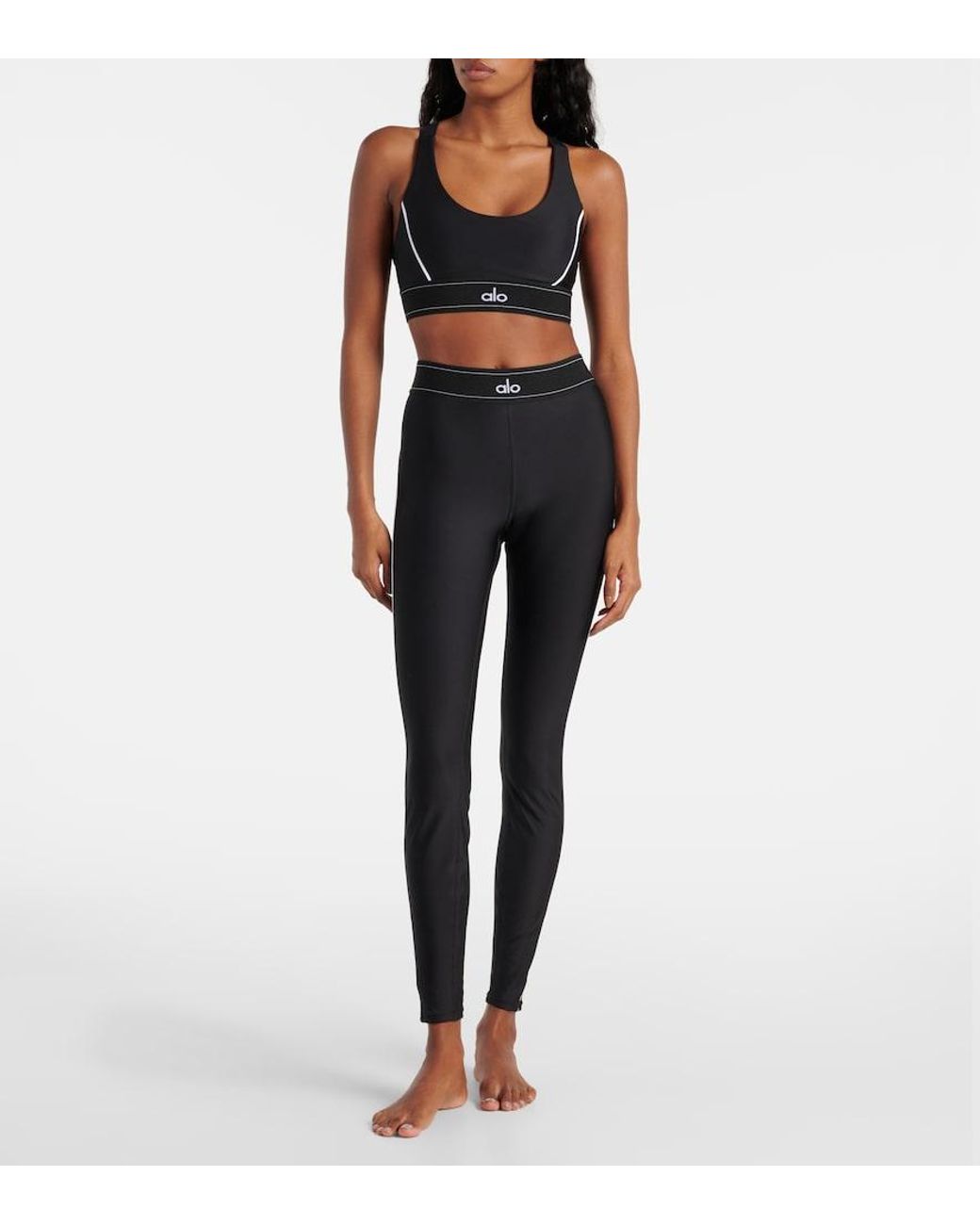 Alo Yoga Suit Up Airlift Leggings in Blue | Lyst