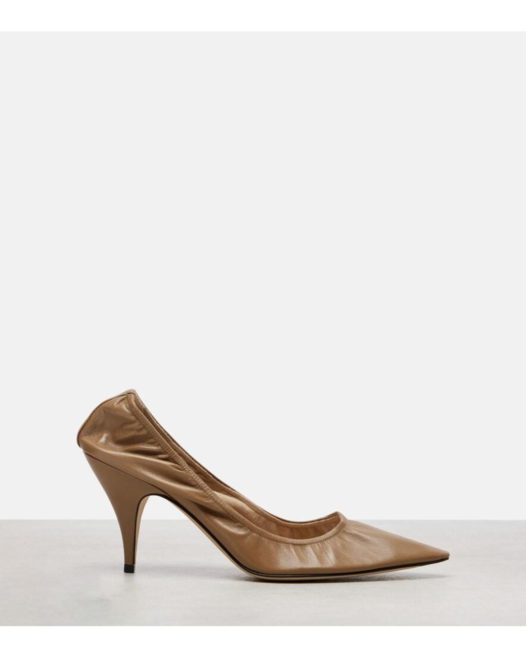 The Row Liisa 80 Leather Pumps in Brown | Lyst UK