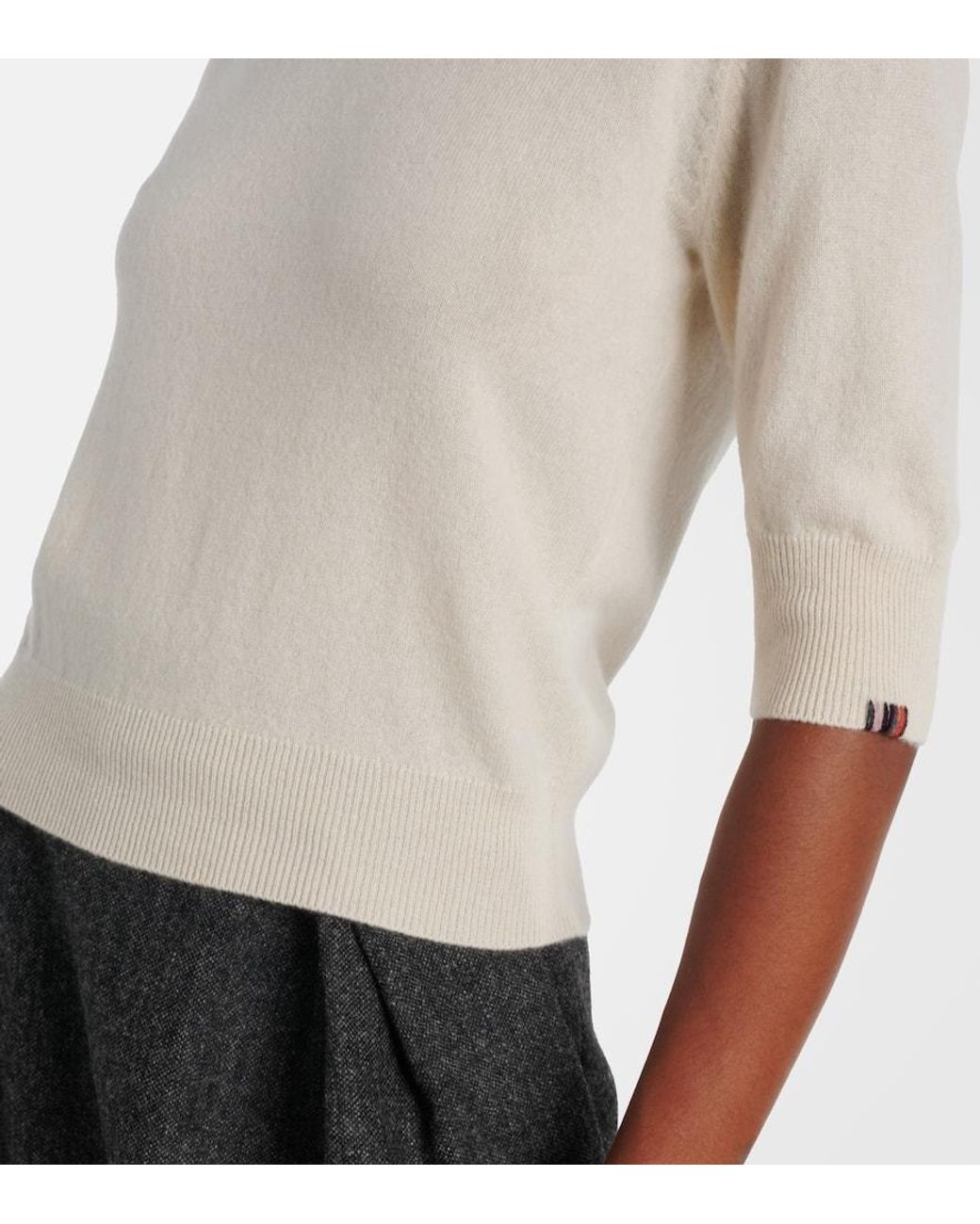 Extreme Cashmere Mel Cashmere Top in White | Lyst UK