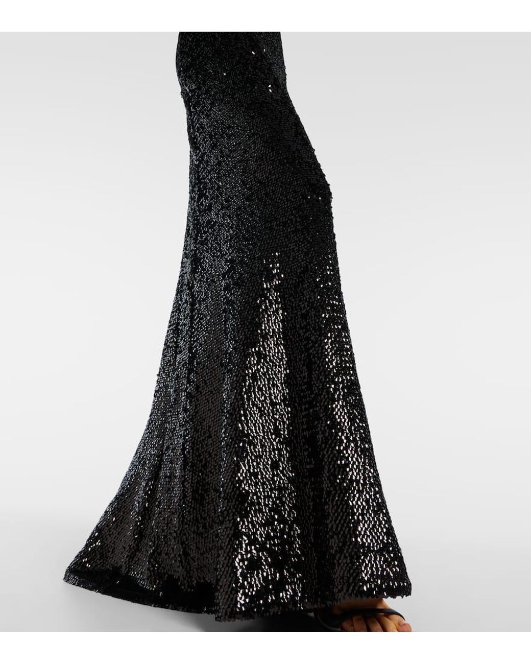 Jonathan Simkhai Beatrice Sequined Gown in Black | Lyst UK