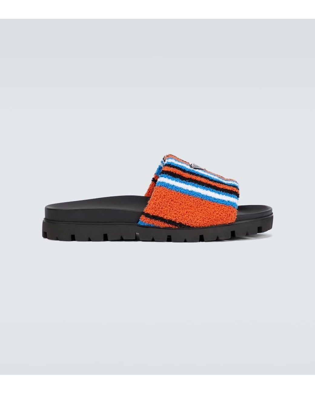 Prada Furry Slides for Men | Lyst