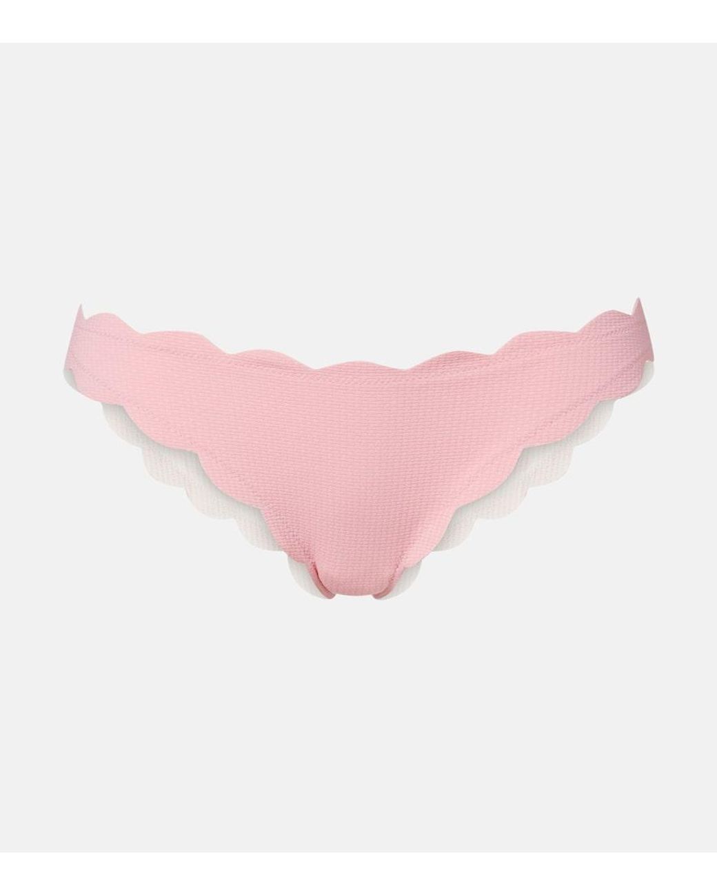 Marysia Swim Antibes Scalloped Bikini Bottoms in Pink | Lyst